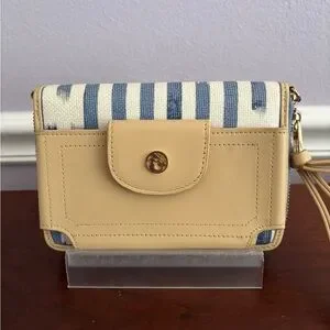Spartina 449 | Bags | Like New Spartina 449 Wristlet Natural Linen ...